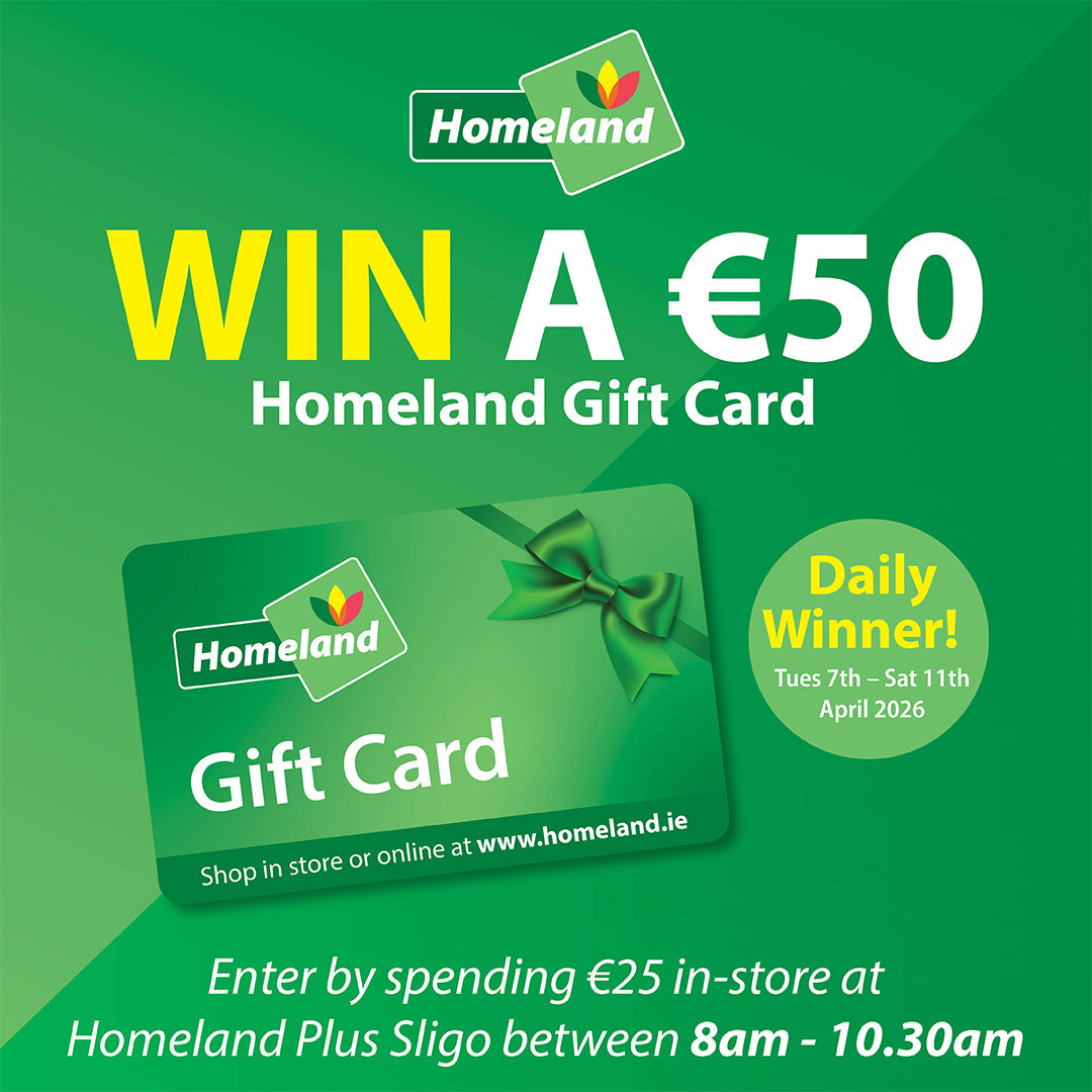 Homeland Plus Sligo - 8am Opening - Competition Terms & Winners Announ ...