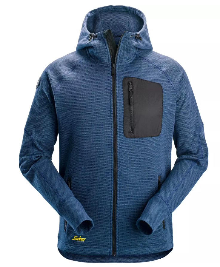 Snickers Fleece Hoodie Full Zip - Deep Blue/Black – homeland-ie