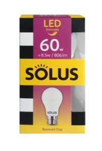 Solus 60w = 8.5w Bc A55 Smd Non Dimm Led Light Bulb – homeland-ie