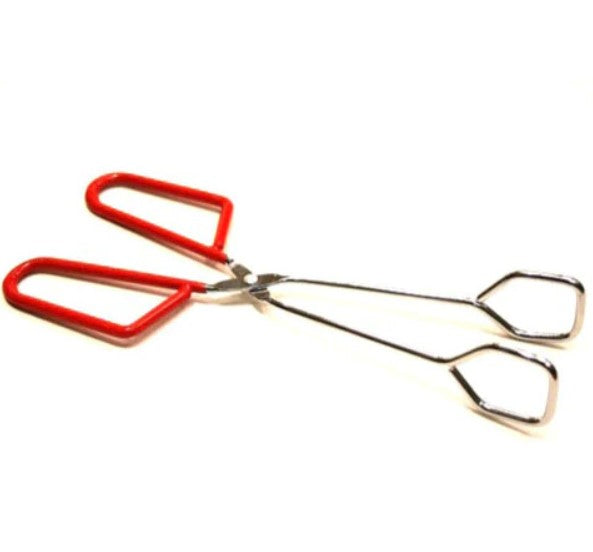 Steelex 10" Chrome Food Tongs W/red Handle – homeland-ie