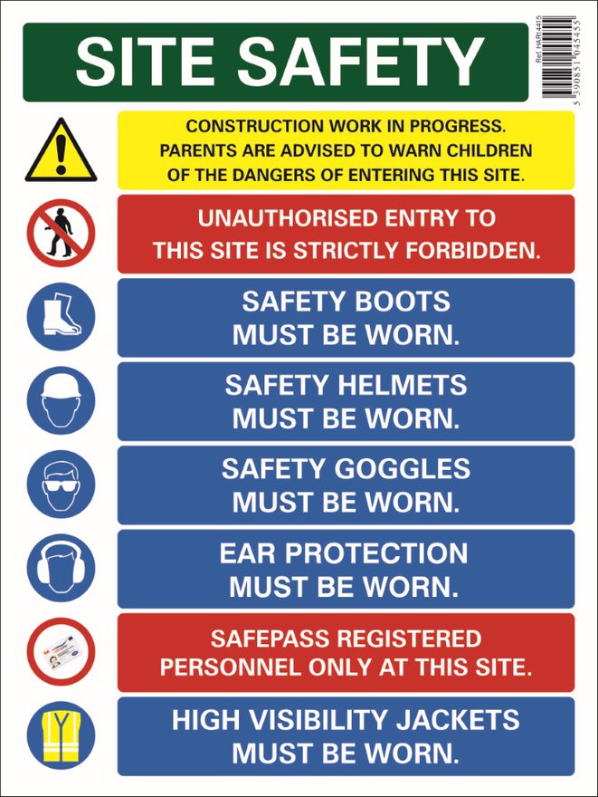 Site Safety Sign – homeland-ie
