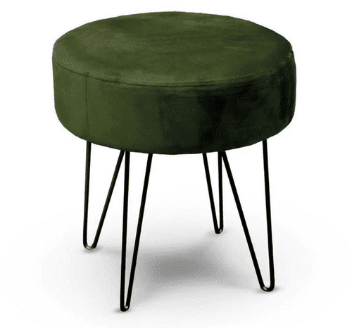 Velour Stool 35cm X 40cm Deep Green – homeland-ie