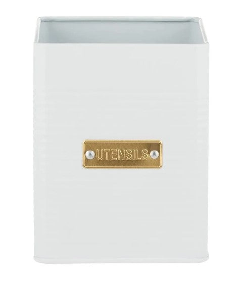 Typhoon Otto Square White Utensil Pot – homeland-ie